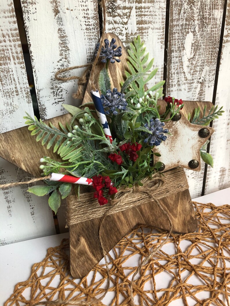 Star Sign 4th of July Patriotic Red White & Blue Memorial - Etsy