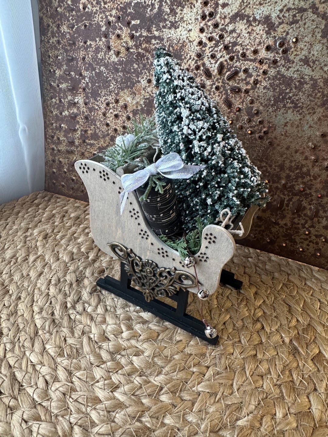 Mini Sleigh, Tiered Tray Decor, Christmas Decor, Winter - Etsy