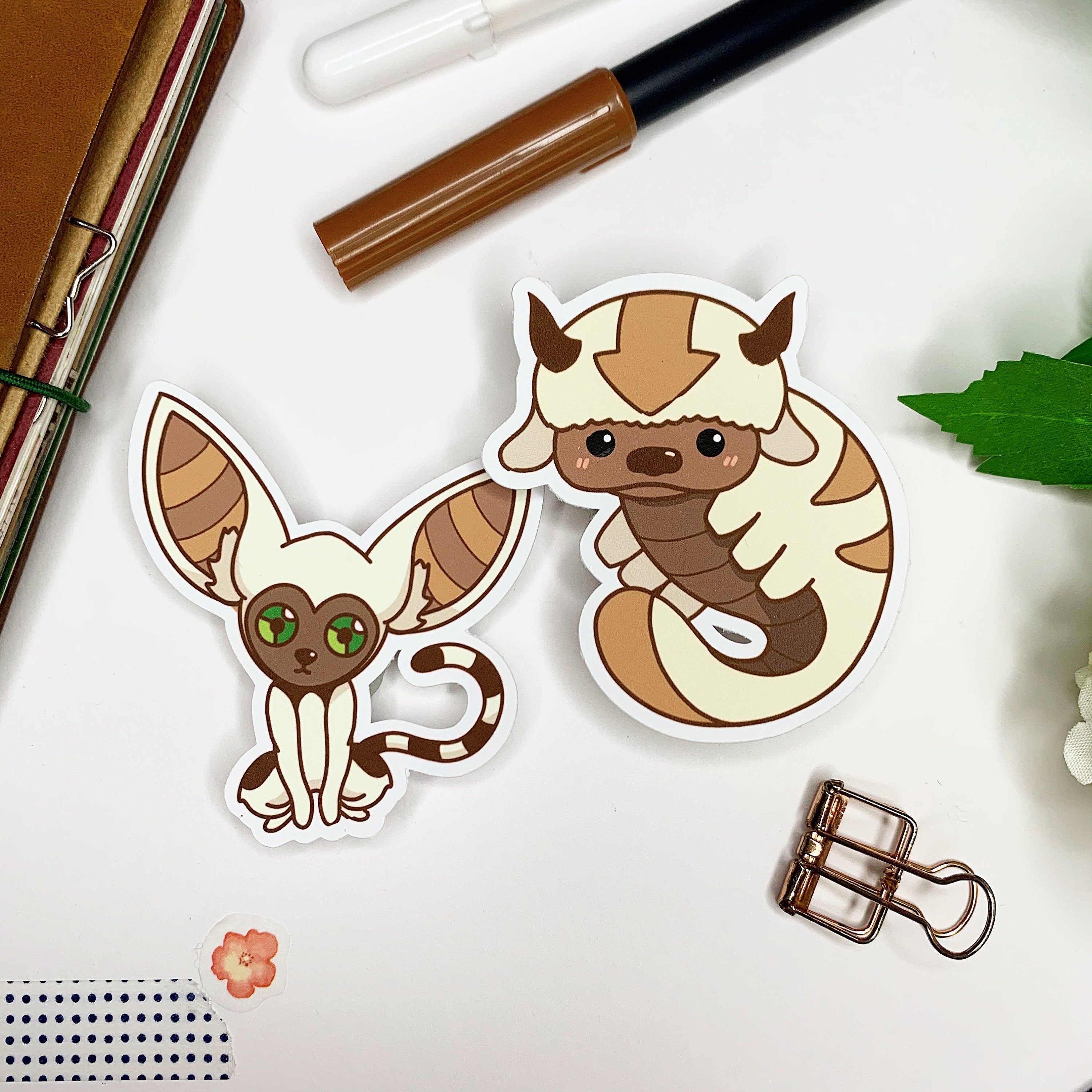 Appa and Momo Stickers Avatar: The Last Airbender | Etsy