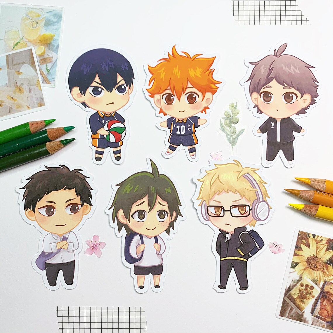 Haikyuu Karasuno Vinyl Glossy/Matte Stickers | Etsy