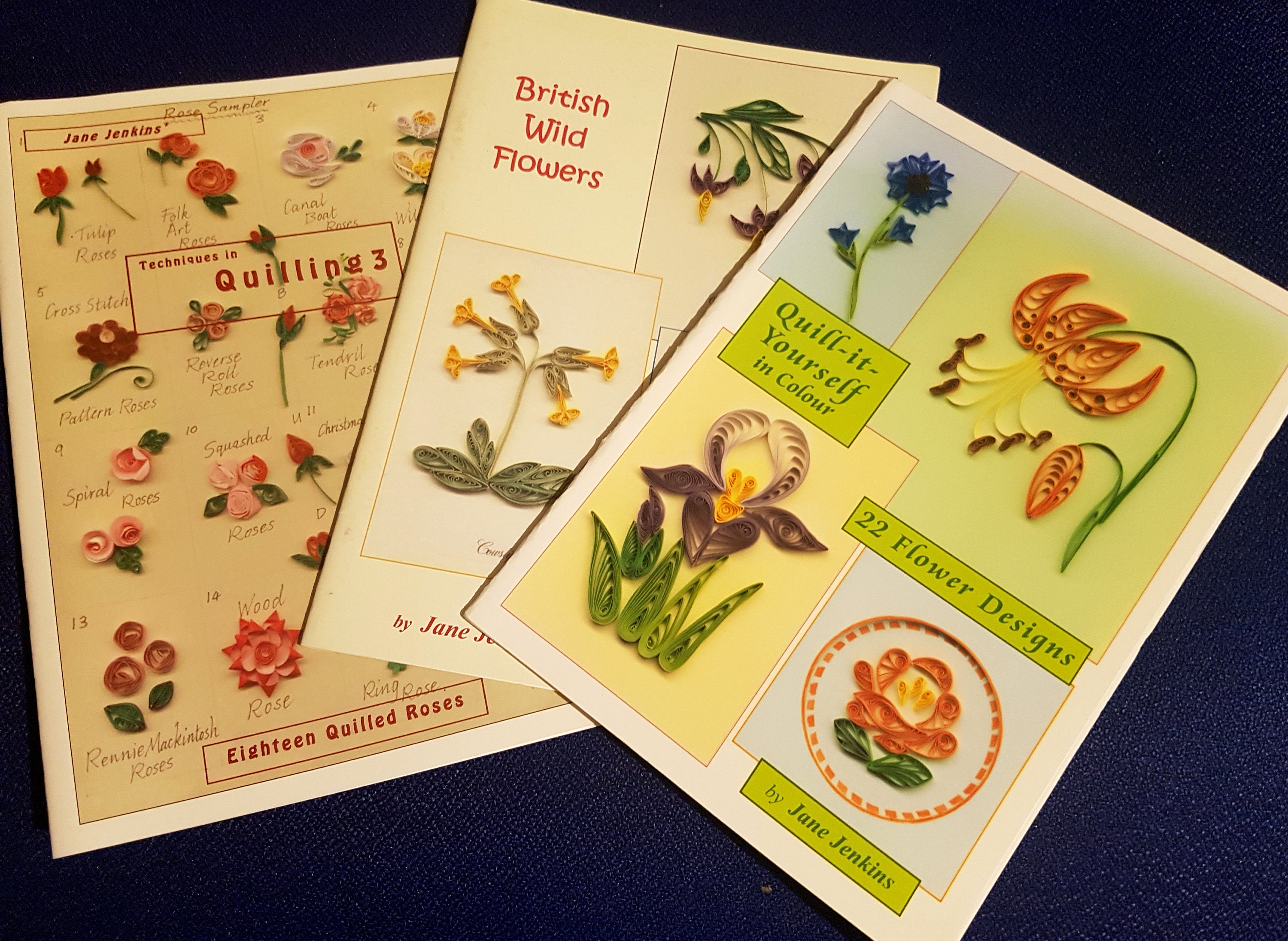 Quilled Flowers Patterns Book Set - Etsy