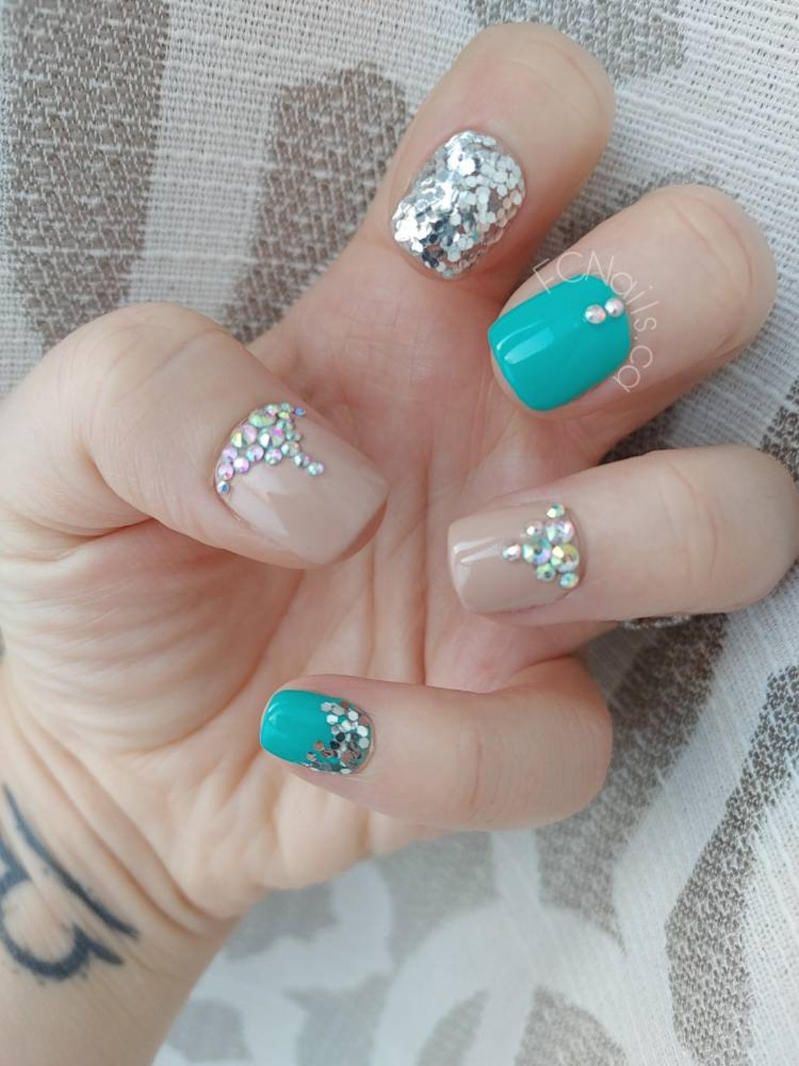 Shorty Got Bling Extra Short Nails Short Press on Nails - Etsy