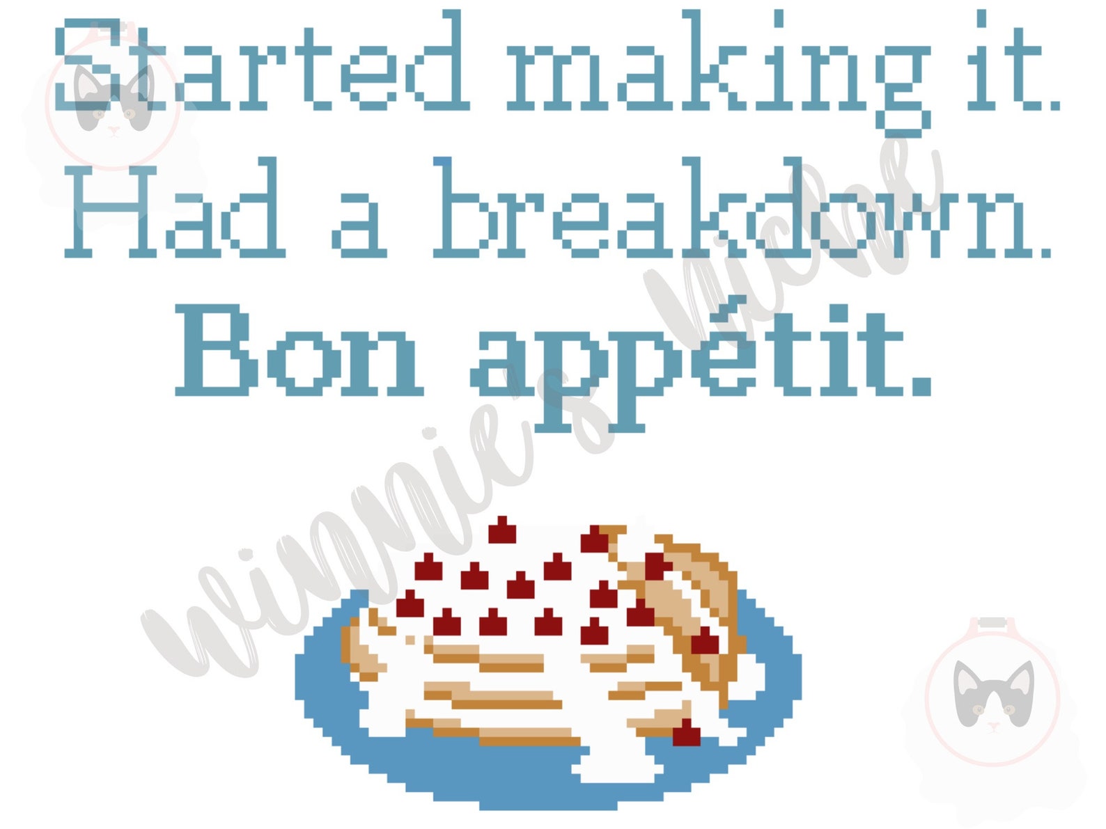 The Great British Bake off Cross Stitch Pattern Pack - Etsy