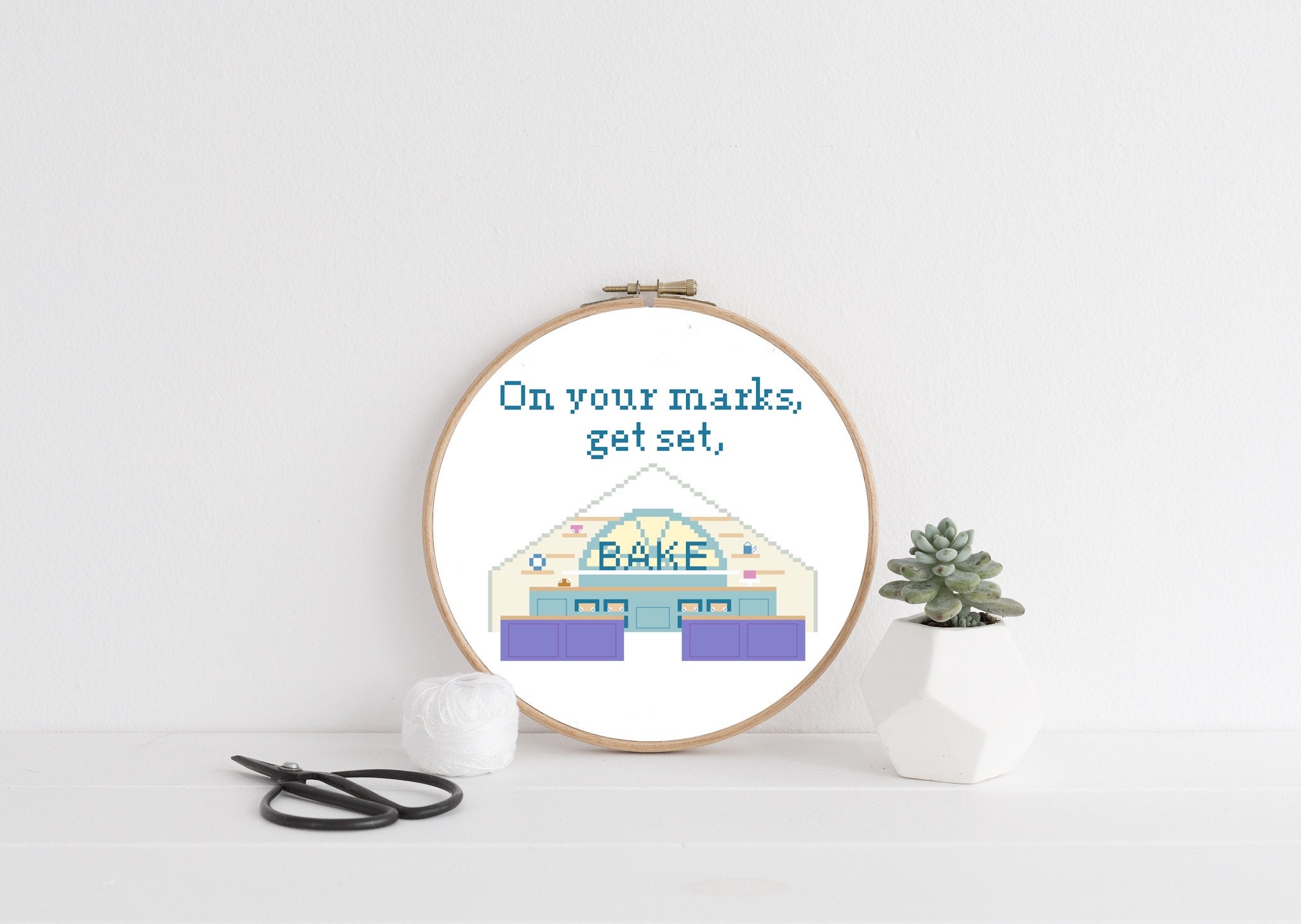 The Great British Bake off Cross Stitch Pattern Pack - Etsy