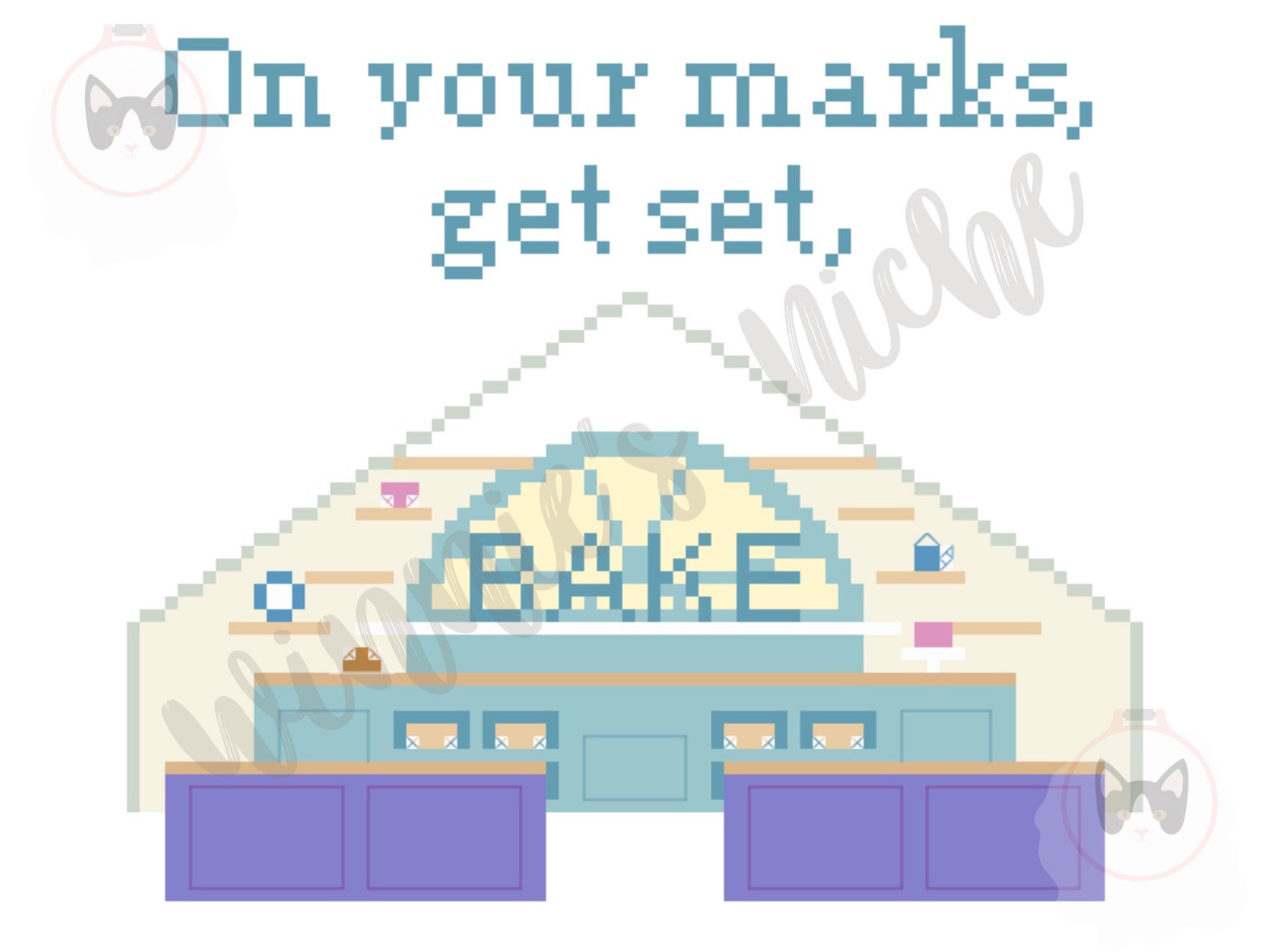 The Great British Bake off Cross Stitch Pattern Pack - Etsy