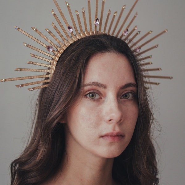 Gold Sun Crown - Etsy