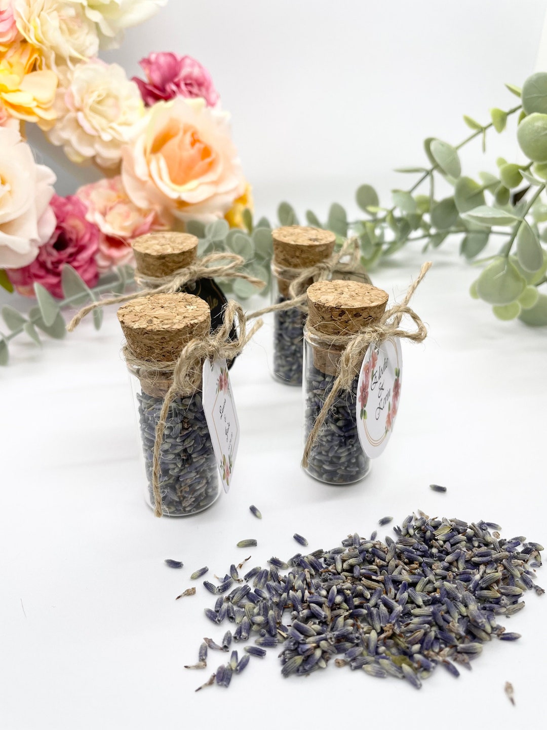 10 Personalized Mini Lavender Test Tubes - Etsy