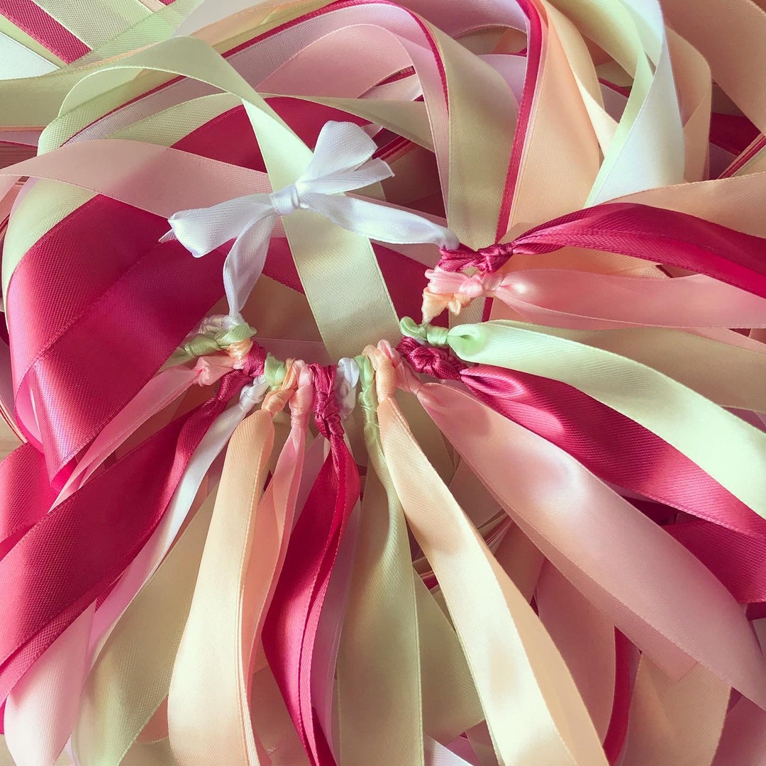 Round of Ribbons charlotte Wedding Bridal Bouquet Set of Ribbons to Cut ...