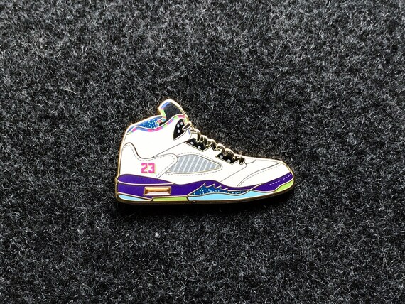 Jordan 5 Bel-air Enamel Pin - Etsy