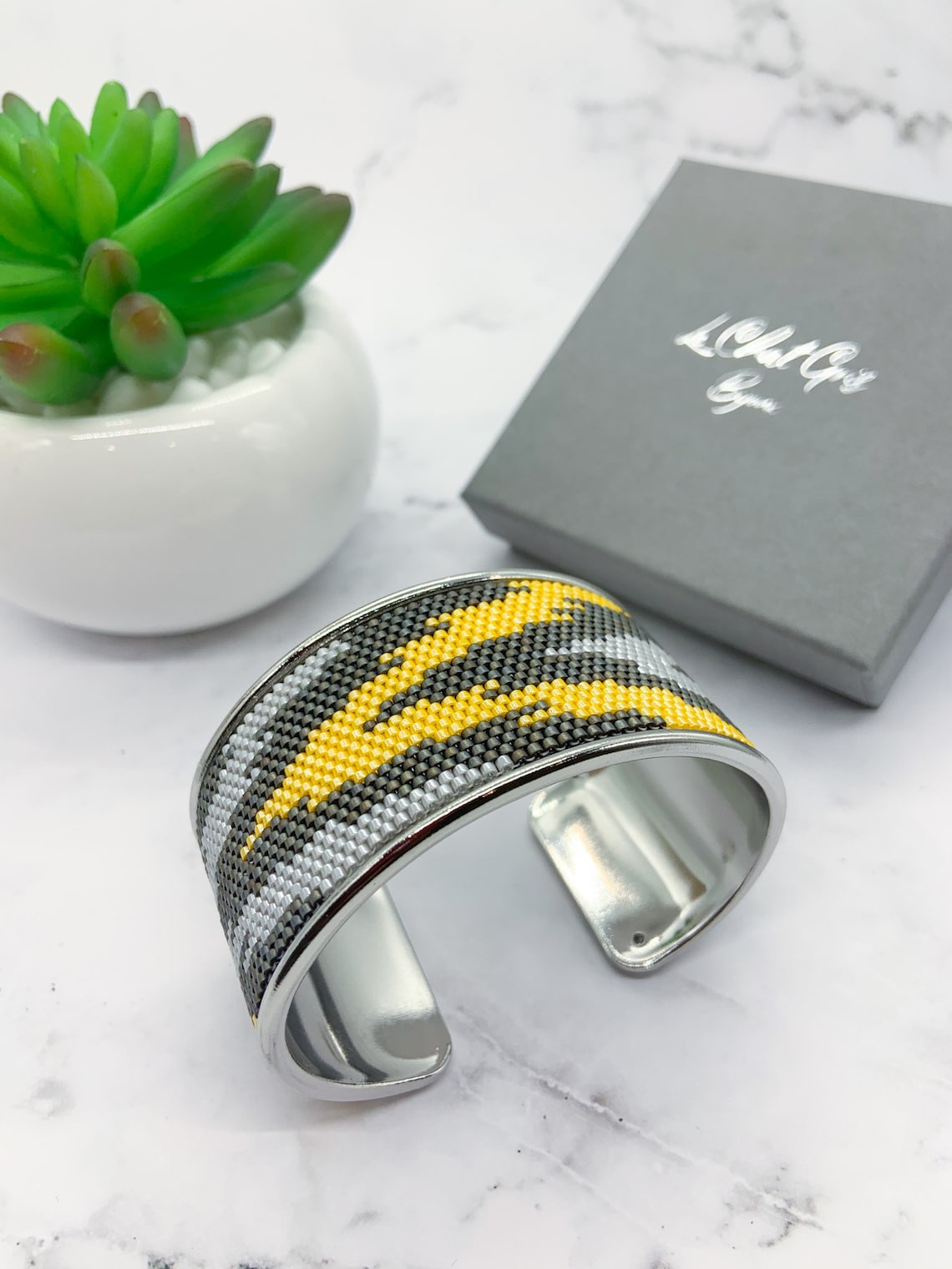 Handmade Beaded Cuff Wide Bangle Cuff Colorful Bracelet - Etsy