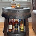 End Table Made From Authentic Whiskey Barrel With Bottom Shelf - Etsy