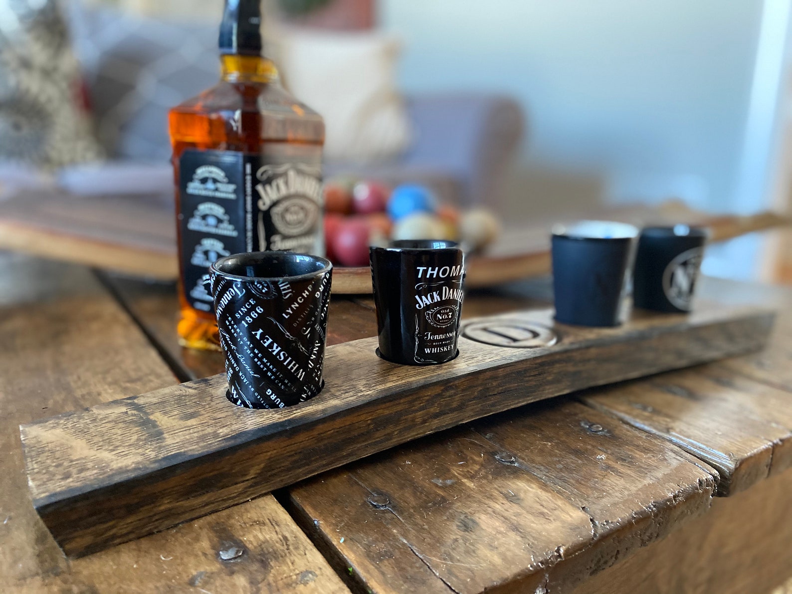 Personalized Shot Glass Flight Tray Made From an Authentic - Etsy