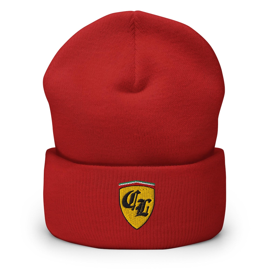 Charles Leclerc Ferrari 2025 “family Crest” Cuffed Beanie - Etsy