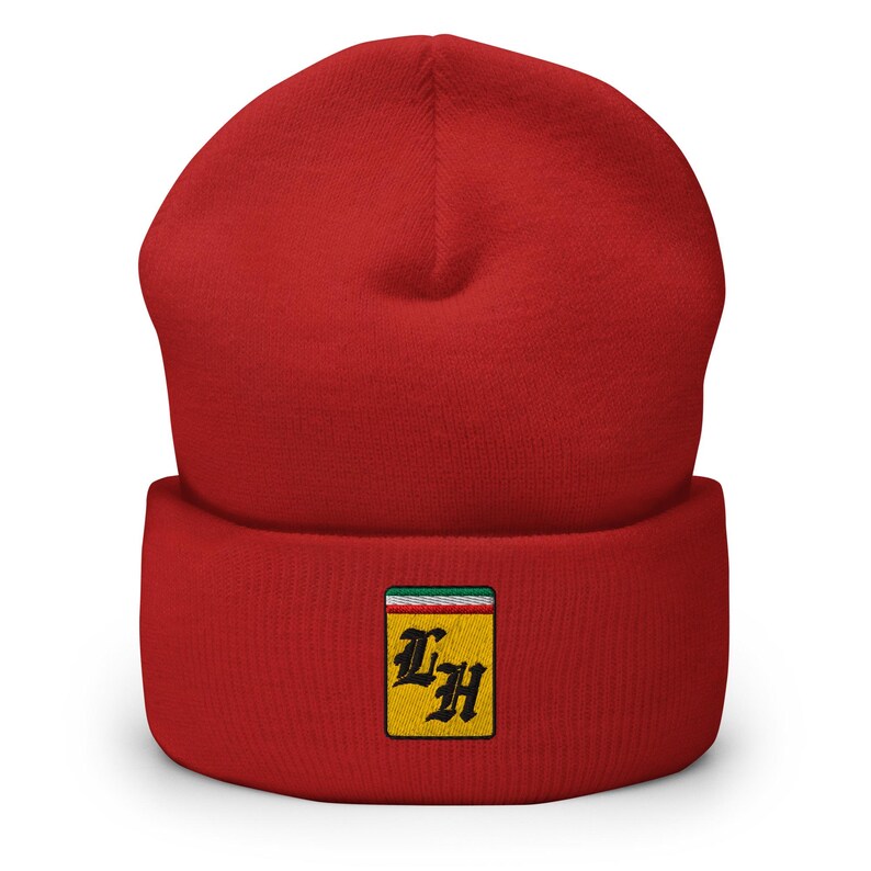 Lewis Hamilton Ferrari 2025 Team LH Cuffed Beanie - Etsy
