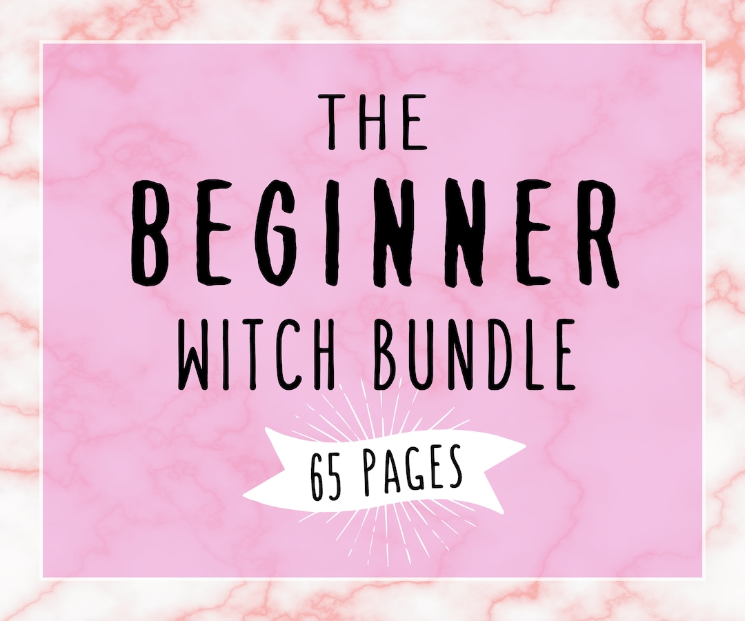 Beginner Witch Grimoire Bundle, Grimoire Pages, Grimoire Starter Kit ...