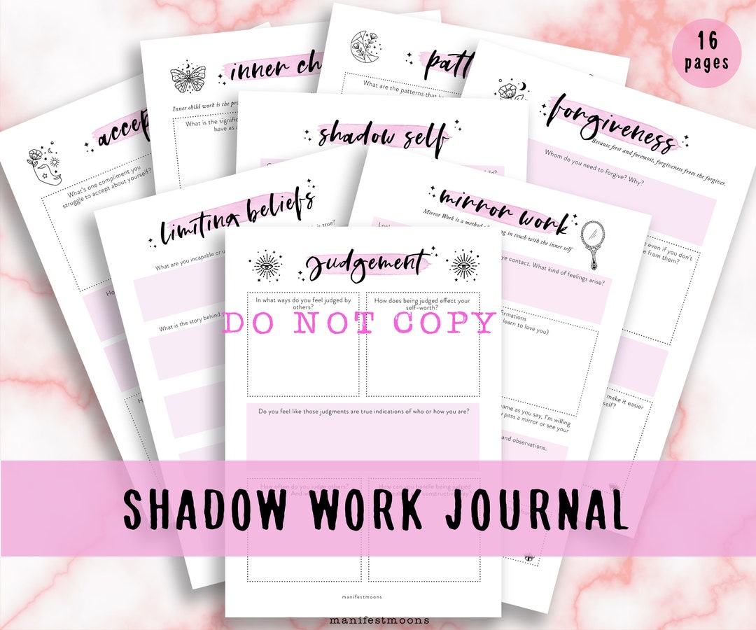 Shadow Work Journal, Shadow Work Prompts, Digital Grimoire Pages, Book ...