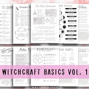Beginner Witch Grimoire Bundle, Grimoire Pages, Grimoire Starter Kit ...