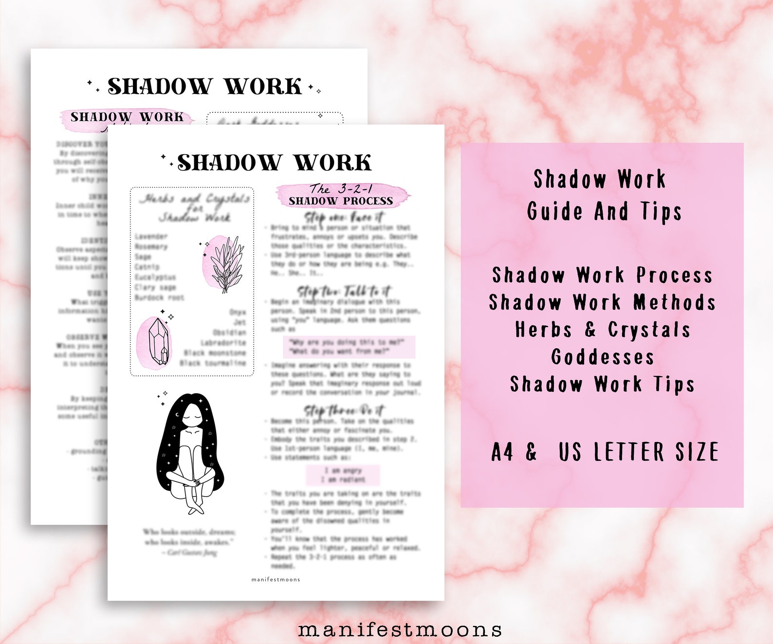 Shadow Work Complete Guide Digital Grimoire Pages Book of - Etsy