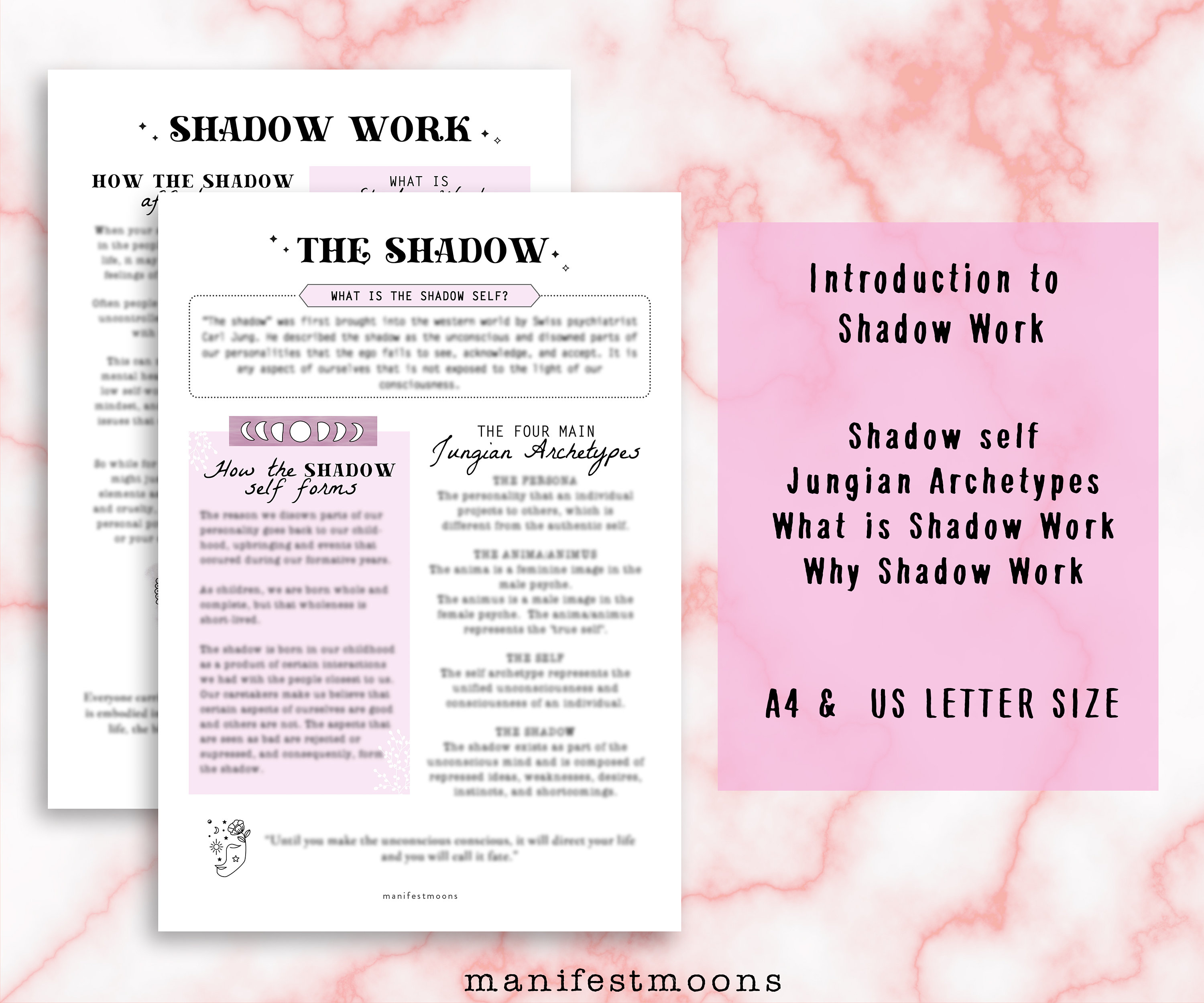 Shadow Work Complete Guide Digital Grimoire Pages Book of - Etsy