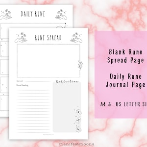 Rune Magic Pack, Elderk Futhark, Grimoire Starter Kit, Grimoire Pages ...