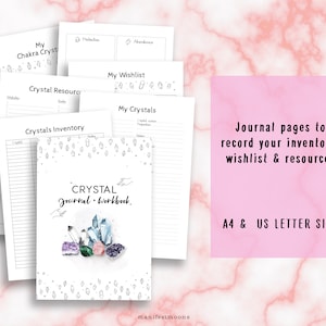 Crystal Journal Workbook for Crystal Witch, Healing Crystal Grimoire ...