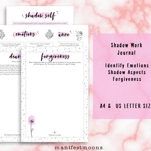 Shadow Work Journal, Shadow Work Prompts, Digital Grimoire Pages, Book ...