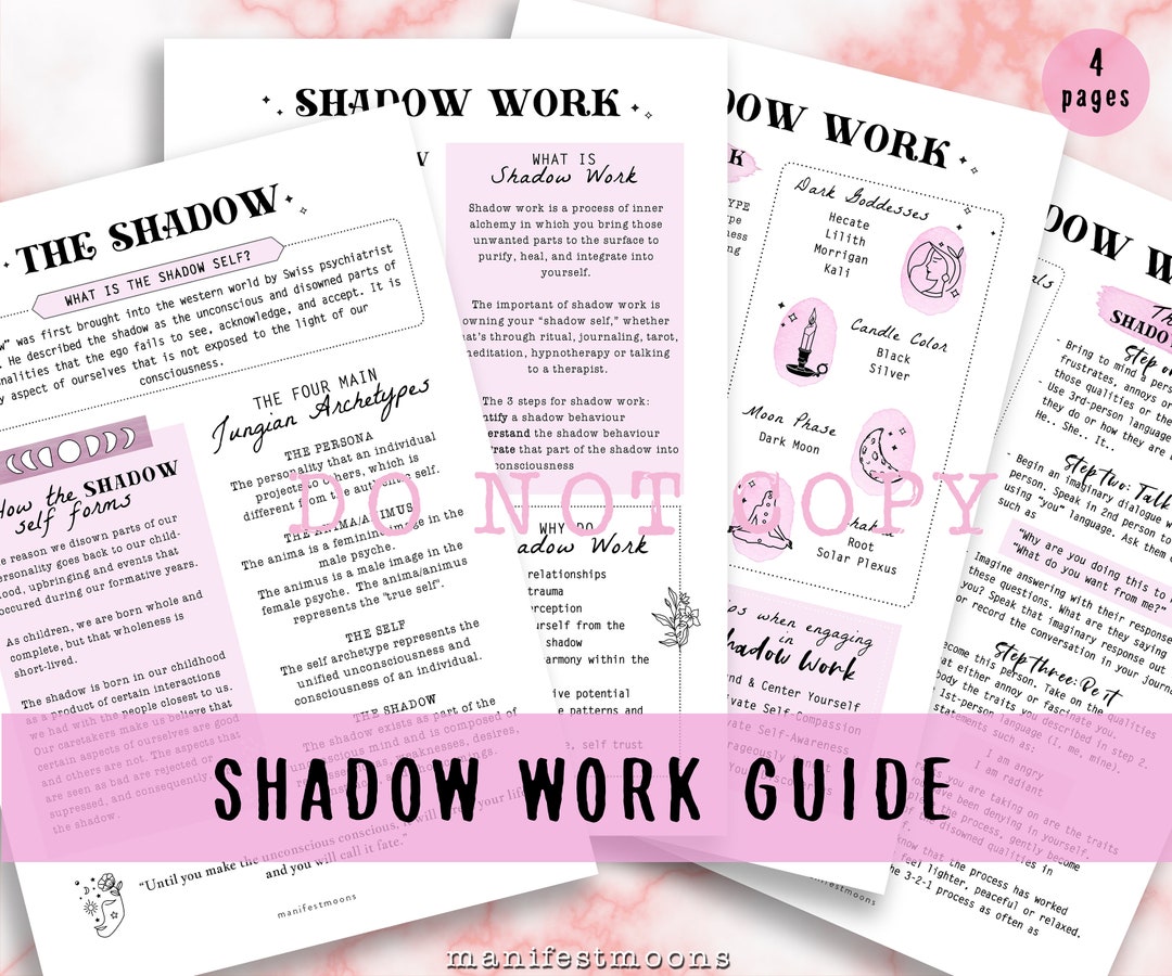 Shadow Work Complete Guide, Digital Shadow Work, Book of Shadows ...