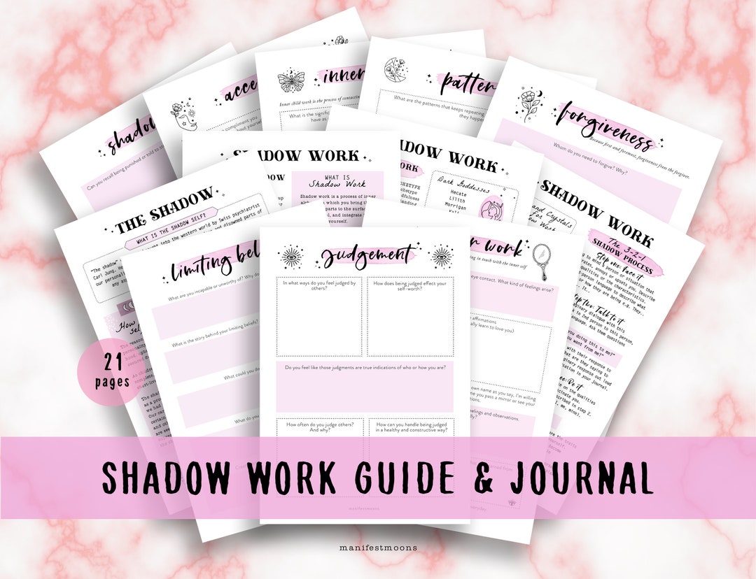 Shadow Work Guide & Journal, Shadow Work Pack, Digital Grimoire Pages ...