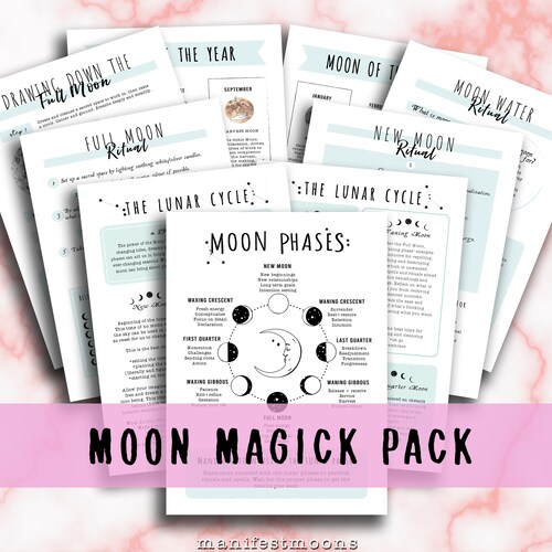 Crystal Magic Printable Grimoire Pages for Beginners Baby - Etsy