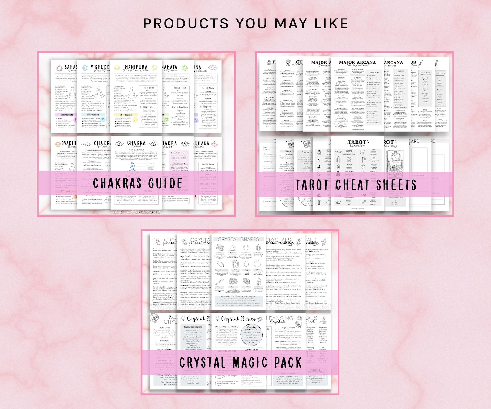 Crystal Grids Guide Printable, Grimoire Pages for Beginners, Baby Witch ...