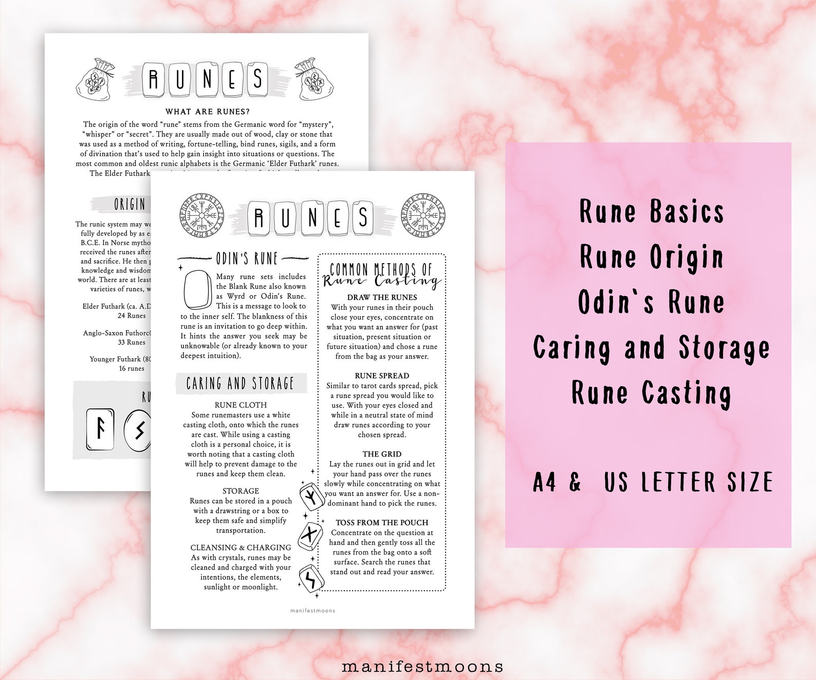 Rune Magic Guide Elderk Futhark Grimoire Starter Kit - Etsy
