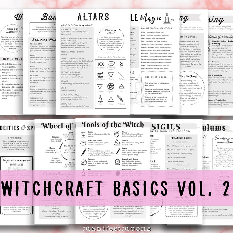 Grimoire Printable - Etsy