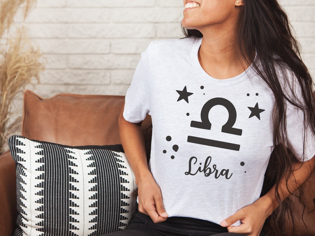 Libra Camiseta, Camisetas de firma del horóscopo, Camiseta del ...