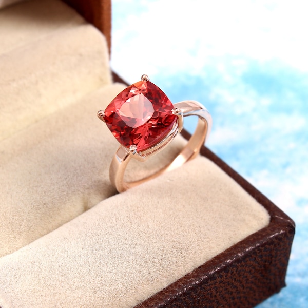 Padparadscha Sapphire Ring - Etsy