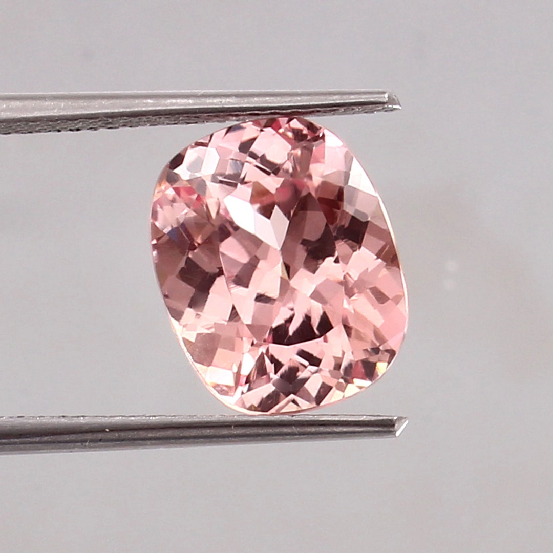 AAA Flawless Madagascar Morganite Cushion / Morganite Loose Gemstone ...