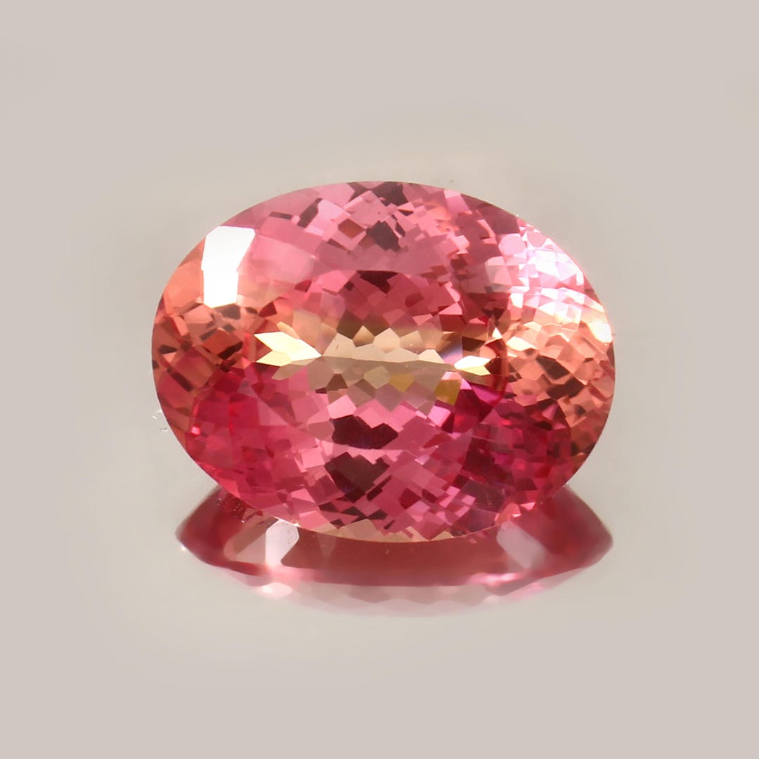 AAA Bi-color Ceylon Sapphire: 21.60 Ct Oval Cut Loose Gemstone - Etsy