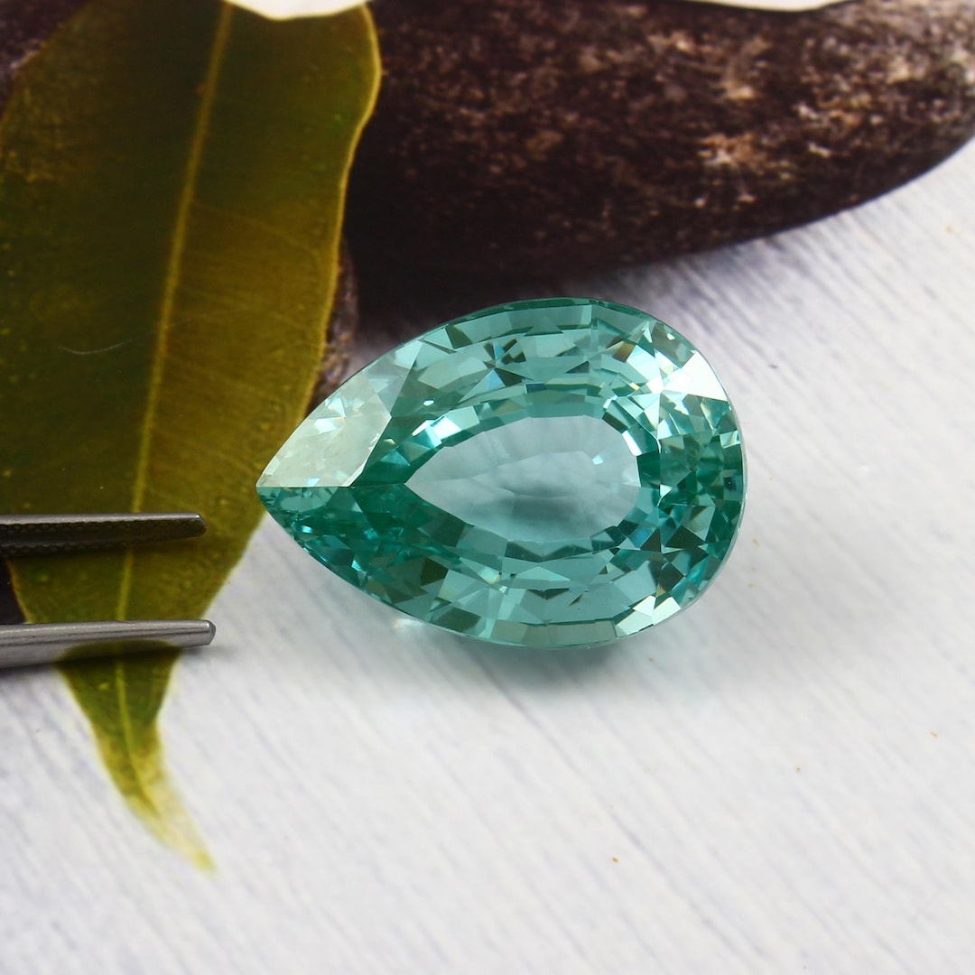 AAA Ceylon Green Spinel: Pear Cut Loose Gemstone (27x20 MM) - Etsy