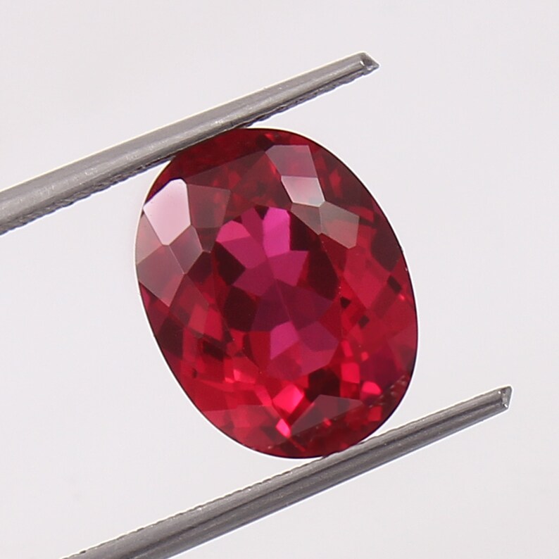 AAA Flawless Blood Red Mozambique Ruby Oval Loose Gemstone Cut, Nice ...