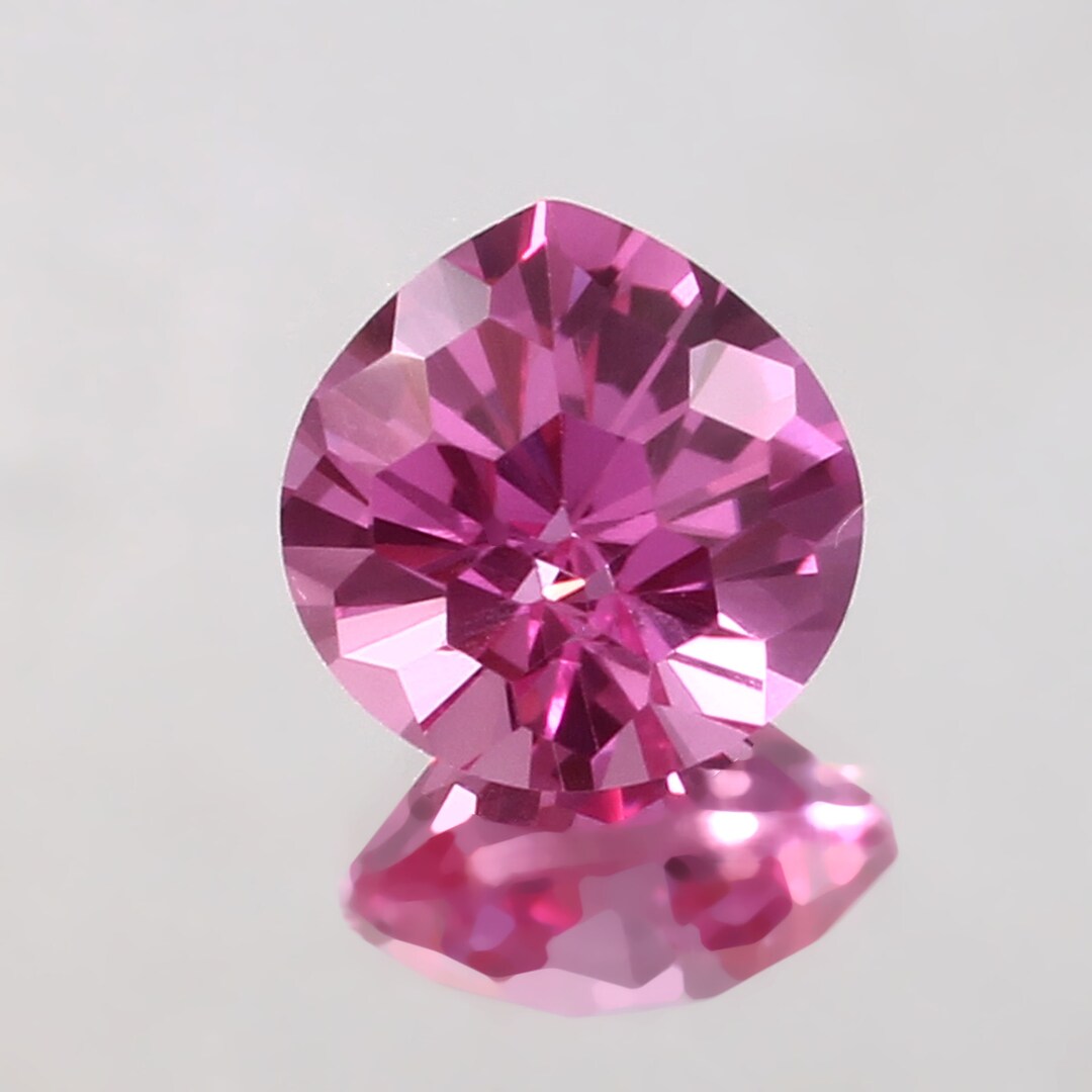 8.25 CT Heart Shape Ceylon Pink Sapphire: Football Cut Gemstone - Etsy