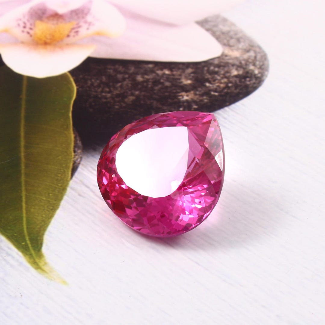 Flawless Ceylon Pink Sapphire Heart Gemstone: 71.80 CT Loose Stone - Etsy