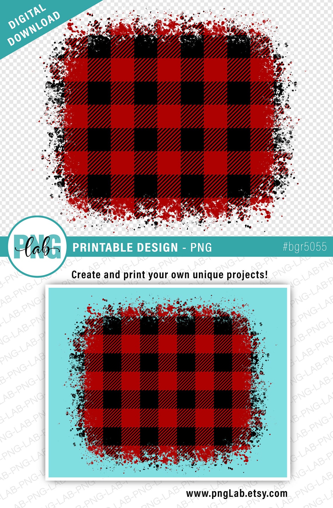 Christmas Plaid Background Splash PNG Sublimation Background - Etsy