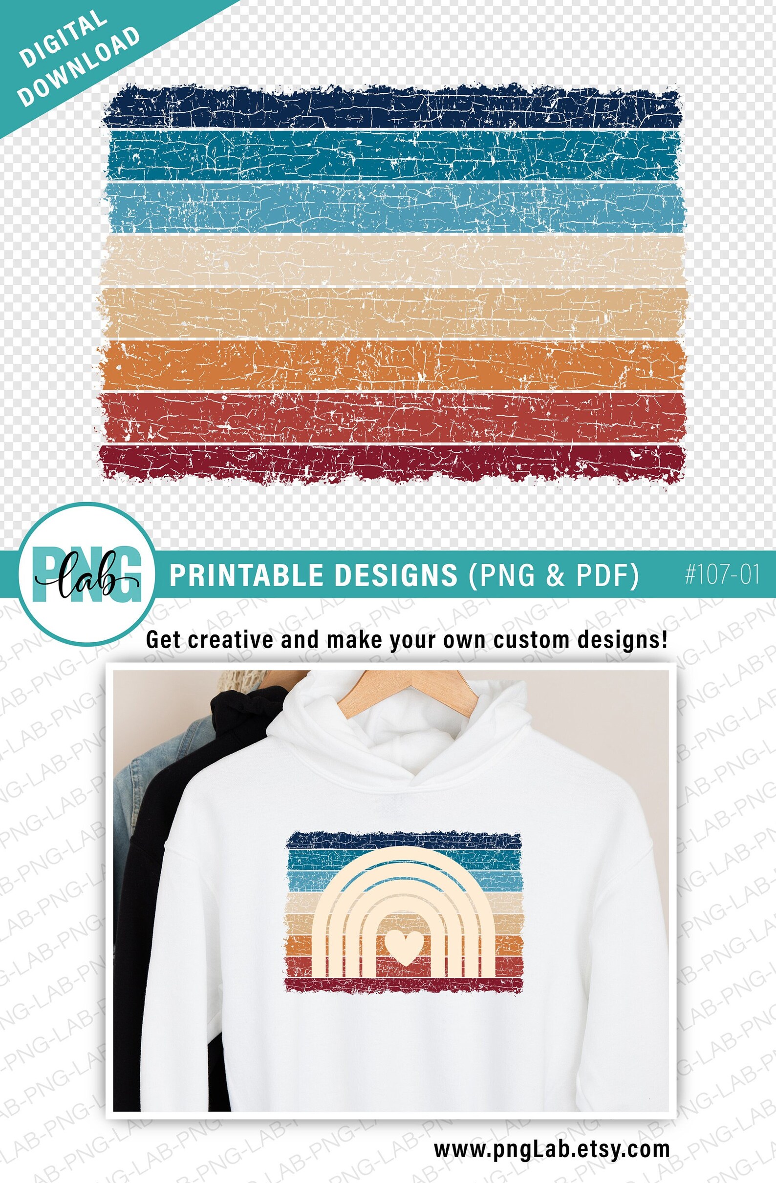 Retro Background Splash PNG - Retro Stripes , Printable Retro ...