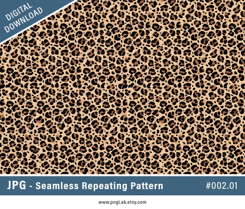 Seamless Repeating Animal Print Pattern, Animal Print Sublimation ...