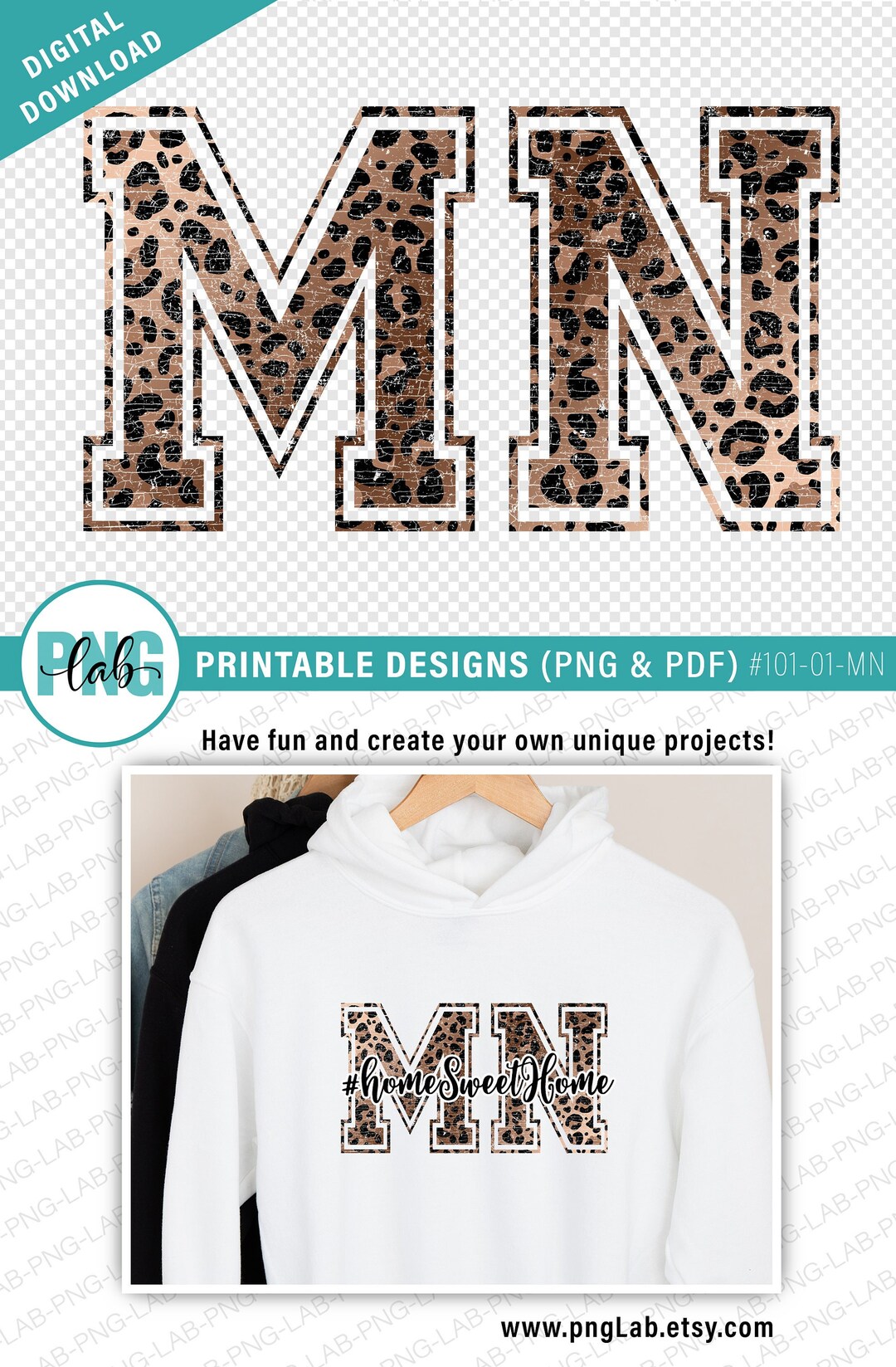 MN Minnesota Printable Sublimation Design PNG & PDF / Minnesota Png ...