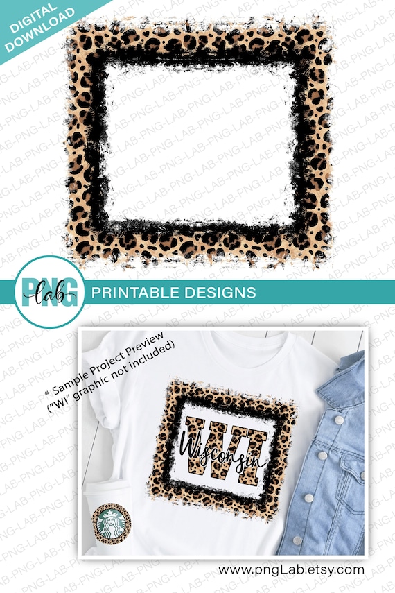 Cheetah Print Border Paper
