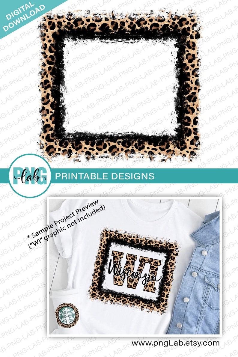 Animal Print Border Frame PNG / Printable Animal Print Frame ...