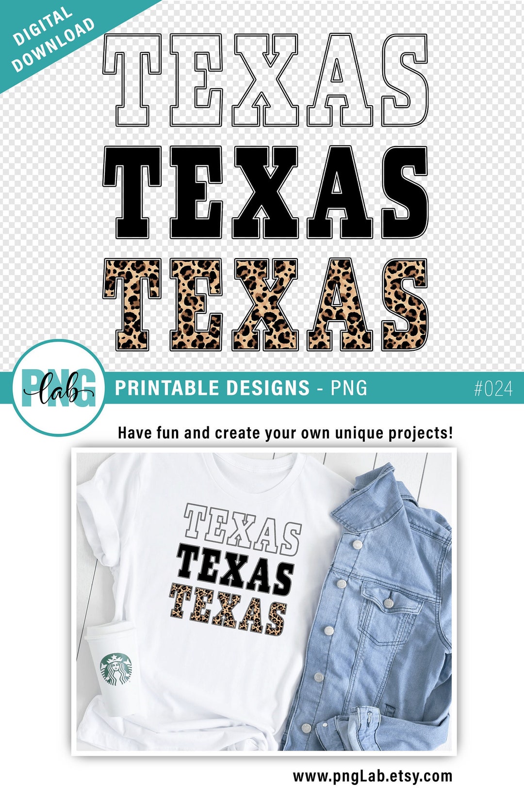 Texas State Name PNG File TX Texas Repeated Outlined Design Printable ...