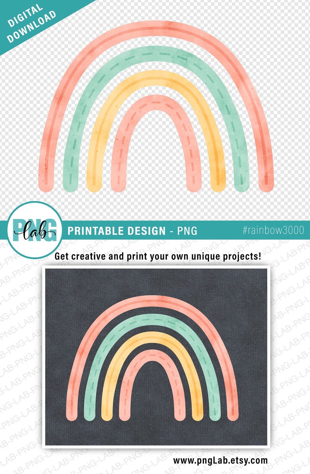 Watercolor Rainbow PNG Rainbow Clipart PNG Image Baby Girl Rainbow ...