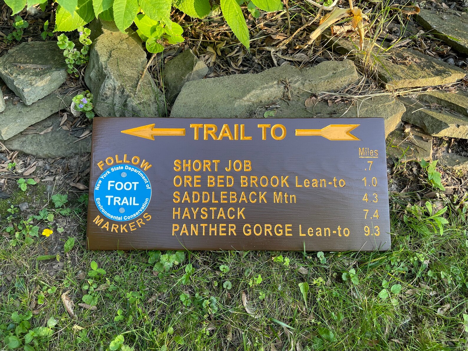 Adirondack Carved Trail Head Sign - Etsy