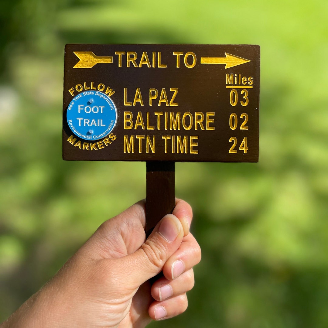 Adirondack Trail Sign Wedding Cake Topper - Etsy
